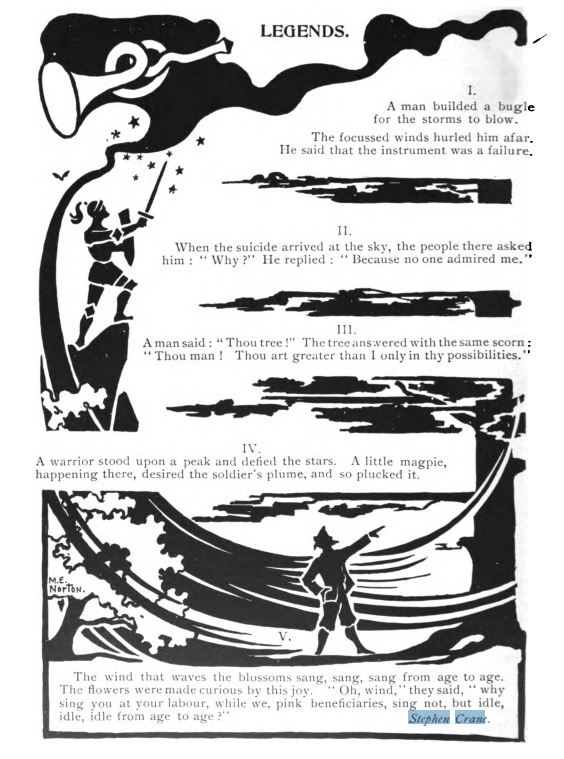 Stephen Crane, “Legends” from The Bookman (1896) | The Stephen Crane ...